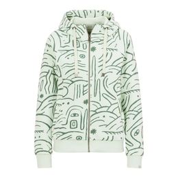 Ragwear Damen Sweatjacke &raquo;FLLAWIA PRINT&laquo; gr&uuml;n M (38)