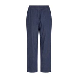 Freequent Damen Freequent 7/8-Hose &raquo;FQLAVA-ANKLE-PA&laquo; aus Leinen und mit Kordelzug blau XS, N-Gr