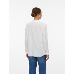 V&eacute;ro Moda Vero Moda Damen Hemdbluse &raquo;VMBUMPY L/S BASIC SHIRT WVN GA NOOS&laquo; wei&szlig; S