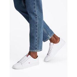 Tommy Hilfiger Herren Sneaker &raquo;ICONIC LONG LACE SNEAKER&laquo; , Freizeitschuh, Halbschuh, Schn&uuml;rschuh mit gespolstetem Schaftrand wei&szlig; 45