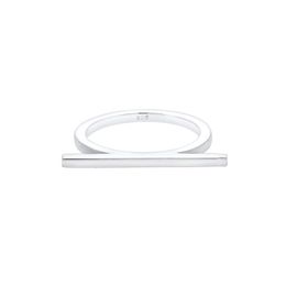 Elli Damen Fingerring &raquo;Geo Minimal Trend Steg 925 Silber&laquo; silber