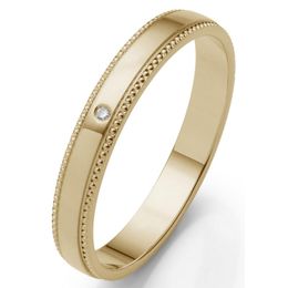 Firetti Unisex Trauring &raquo;Schmuck Geschenk Gold 375 Hochzeit Ehering "LIEBE"&laquo; Made in Germany, wahlweise mit oder ohne Brillant gold