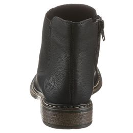 Rieker Damen , Stiefelette, Boots, Blockabsatz, in klassischer Optik schwarz 39