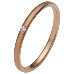 Firetti Trauring »Schmuck Geschenk Gold 375 Hochzeit Ehering "LIEBE"« Made in Germany, wahlweise mit oder ohne Brillant roségoldfarben 58 Eleganter...