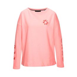 ELBSAND Damen Sweatshirt &raquo;Andra&laquo;, mit Logoprint orange XXL (44)