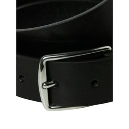Jack & Jones Jack & Jones Herren Lederg&uuml;rtel &raquo;JACPRAGUE LEATHER BELT NOOS&laquo; schwarz