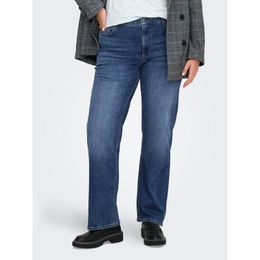 Only Carmakoma Damen Only CARMAKOMA Straight-Jeans &raquo;CARWILLY MID STRAIGHT DNM TAI021&laquo; 48, L&auml;nge 32