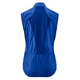 Gonso Damen &raquo;Road Vest Wind W&laquo; Damen Weste, atmungsaktive Radweste, leichte Windweste, Tight Fit blau 36