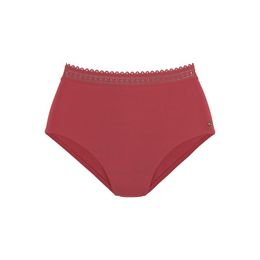 s.Oliver Damen s.Oliver Bikini-Hose &raquo;Aiko&laquo; mit H&auml;keloptik rot 38, N-Gr