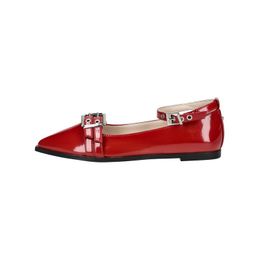 Buffalo Damen Riemchenballerina &raquo; Ballerinas Lederimitat&laquo; rot 36