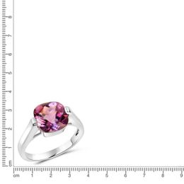 Vivance Damen Fingerring &raquo;925/- Sterling Silber rhodiniert Amethyst&laquo; wei&szlig;