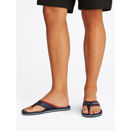 Tommy Hilfiger Herren Zehentrenner &raquo;PADDED COMFORT HILFIGER B SANDAL&laquo; , Sommerschuh, Schlappen, Badeschuh mit Logoschriftzug blau 48