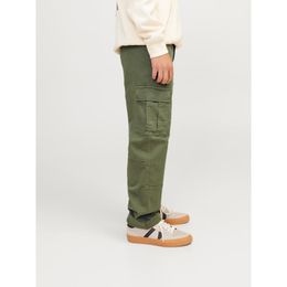 Jack & Jones Jack & Jones Junior Jungen Cargohose &raquo;JPSTKANE JJHARLOW CARGO NOOS JNR&laquo; gr&uuml;n 164, N-Gr