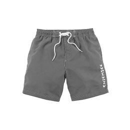 Chiemsee Herren Badeshorts sportliche Bade-Shorts, elastischer Bund, mit Au&szlig;enkordel schwarz L (52), N-Gr