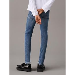 Calvin Klein Jeans M&auml;dchen Skinny-fit-Jeans &raquo;Mr Skinny Mid Blue Pws Denim&laquo; f&uuml;r Kinder bis 16 Jahre und im 5-Pocket-Style blau 16 (176), N-Gr