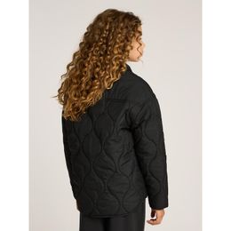 Calvin Klein Jeans M&auml;dchen Steppjacke &raquo;QUILTED OVERSHIRT&laquo; f&uuml;r Kinder bis 16 Jahre mit Logoschriftzug schwarz 4 (104)