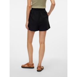 V&eacute;ro Moda Vero Moda Damen Shorts &raquo;VMMYMILO HW PAPERBAG SHORTS WVN GA&laquo; mit Leinen schwarz XS (34), N-Gr
