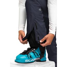 Maier Sports Damen Skihose &raquo;Allissia slim&laquo; Damen Schneehose, wind- und wasserdicht, 2 RV-Taschen, Slim Fit blau 36, Normalgr&ouml;&szlig;en