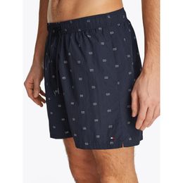 Tommy Hilfiger Swimwear Damen Badeshorts &raquo;MEDIUM DRAWSTRING PRINT&laquo; mit Muster blau S (48), N-Gr