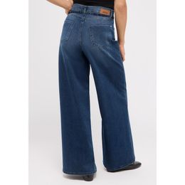 Angels Damen Angels Relax-fit-Jeans &raquo;LIVA BELT&laquo; mit sehr weitem Bein und G&uuml;rtel blau 36, L&auml;nge 32