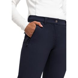 Maier Sports Damen Funktionshose &raquo;Helga slim&laquo; warme Damen Outdoorhose, robuste Wanderhose, Slim Fit blau 40, Normalgr&ouml;&szlig;en