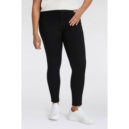 LEVI'S&reg; PLUS Levi's Plus Damen Levi's Plus Skinny-fit-Jeans &raquo;721 PL HI RISE SKINNY&laquo; sehr figurbetonter Schnitt schwarz 16 (48), L&auml;nge 32