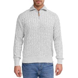 INDICODE Troyer »Rufus« Off White XL XL Pullover mit Zipper von INDICODE