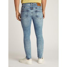 Calvin Klein Jeans Herren Stretch-Jeans &raquo;SKINNY&laquo; Coinpocket, Logostickerei blau 30, L&auml;nge 32