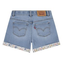 Levi's Kids M&auml;dchen Levi's Kids Jeansshorts &raquo;LVG PRINT BLOCK MOM SHORT&laquo; mit kontrastfarbenen Details 5 (110), N-Gr