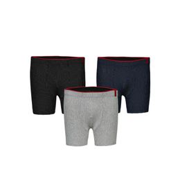 Weweus Boxershorts Herren Größe XXL navy / hellgrau / blutrot / schwarz