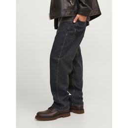 Jack & Jones Jack & Jones Herren Relax-fit-Jeans &raquo;JJIEDDIE mit hoher Taille und lockerer Passform&laquo; mit Faded-Effekten schwarz 32, L&auml;nge 34