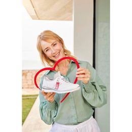Rieker Damen Slip-On Sneaker Slipper, Schlupfschuh, Freizeitschuh 150 Jahre Rieker Jubil&auml;umsartikel wei&szlig; 42