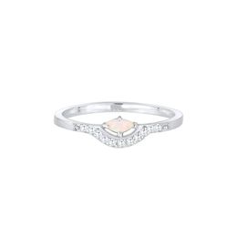 Elli Damen Verlobungsring &raquo; Ring Vintage Design Zirkonia Marquise Opal 925er Silber&laquo; silber