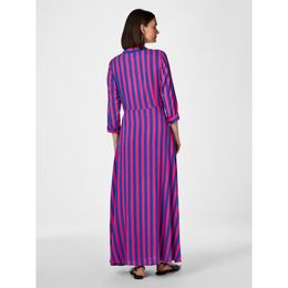 Y.A.S Hemdblusenkleid »YASSAVANNA LONG SHIRT DRESS« Sommerkleid, mit 3/4 Ärmel Fuchsia Fedora Stripes:Blue lolite L - N-Gr N-Gr L 3/4-Ärmel und...