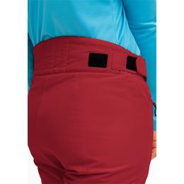 Maier Sports Damen Skihose &raquo;Vroni slim 2.0&laquo; Damen Schneehose, wind- und wasserdicht, 2 RV-Taschen, Slim Fit rot 22, Kurzgr&ouml;&szlig;en