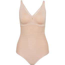 Triumph Damen Shaping-Body &raquo;True Shape Sensation BS&laquo; verkleinert die Brust optisch um eine Cup-Gr&ouml;&szlig;e, b&uuml;gellos beige 85, Cup D