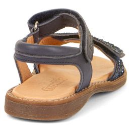 froddo M&auml;dchen froddo Sandale &raquo;Lore Sparkle&laquo; Sommerschuh, Klettschuh, Sandalette, mit zwei Klettverschl&uuml;sse blau 25