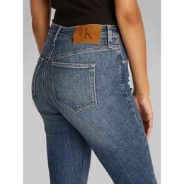 Calvin Klein Jeans Damen Bootcut-Jeans &raquo;SKINNY BOOTCUT&laquo; in blauer Waschung blau 25, L&auml;nge 32