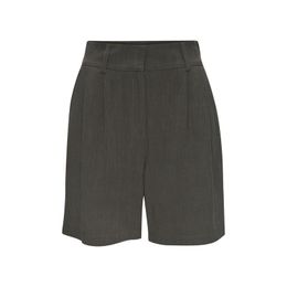Lascana Damen Lascana Bermudas mit modischen Bundfalten, feminine Sommershorts, Webshorts gr&uuml;n 34, N-Gr
