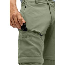 Maier Sports Herren Outdoorhose &raquo;Tajo Zip Loop&laquo; Herren Wanderhose, Zip-Off Funktionshose, 4 Taschen, Regular Fit gr&uuml;n 48, Normalgr&ouml;&szlig;en