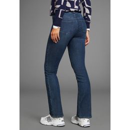 Arizona Damen Bootcut-Jeans &raquo;Ultra Soft&laquo; elastische Passform, ausgestellte Beinform, hohe Leibh&ouml;he blau 46, N-Gr