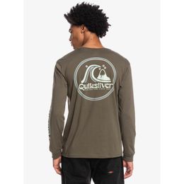 Quiksilver Langarmshirt »Rolling Circle« Grape Leaf L L Stoff: Leichter Baumwolljersey