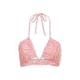 Lscn By Lascana Damen LSCN by LASCANA Bandeau-Bikini-Top &raquo;Lisa&laquo; mit modischen Raffungen rosa 40, Cup A/B