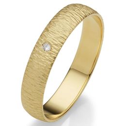 Firetti Unisex Trauring &raquo;Schmuck Geschenk Gold 375 Hochzeit Ehering "LIEBE"&laquo; Made in Germany, wahlweise mit oder ohne Brillant gold