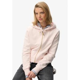 Superdry Damen Kapuzensweatjacke &raquo;ESSENTIAL LOGO ZIPHOOD HB&laquo; pink M