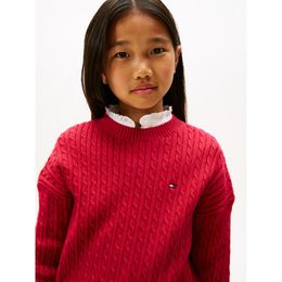 Tommy Hilfiger Jungen Strickpullover &raquo;CABLE SWEATER&laquo; Kinder bis 16 Jahre rot 5 (110)