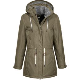 Lpo Damen LPO Parka &raquo;PAISLEY II NEW WOMEN&laquo; leicht wattierter Parka mit abnehmbarer Kapuze grau 48 (XL)