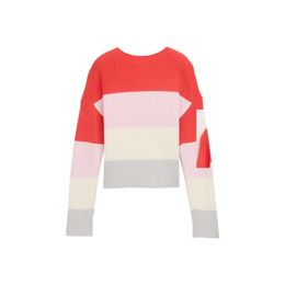 Tom Tailor Herren Tom Tailor Strickpullover mit Colour Blocking rot 176