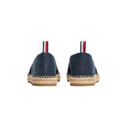 Tommy Hilfiger Herren Espadrille &raquo;HILFIGER FLEX MIX ESPADRILLE&laquo; , Sommerschuh, Schlupfschuh, Slipper mit seitlichem Logo-Schriftzug blau 43
