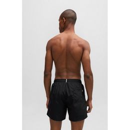 BOSS Damen BOSS Badeshorts &raquo;Dolphin&laquo; mit seitlichem Kontraststreifen schwarz XXL, N-Gr